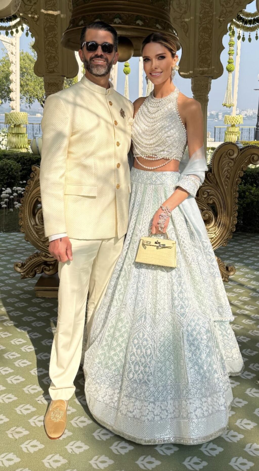 Don Jr. and Girlfriend Play Dress-Up at Lavish Indian Wedding