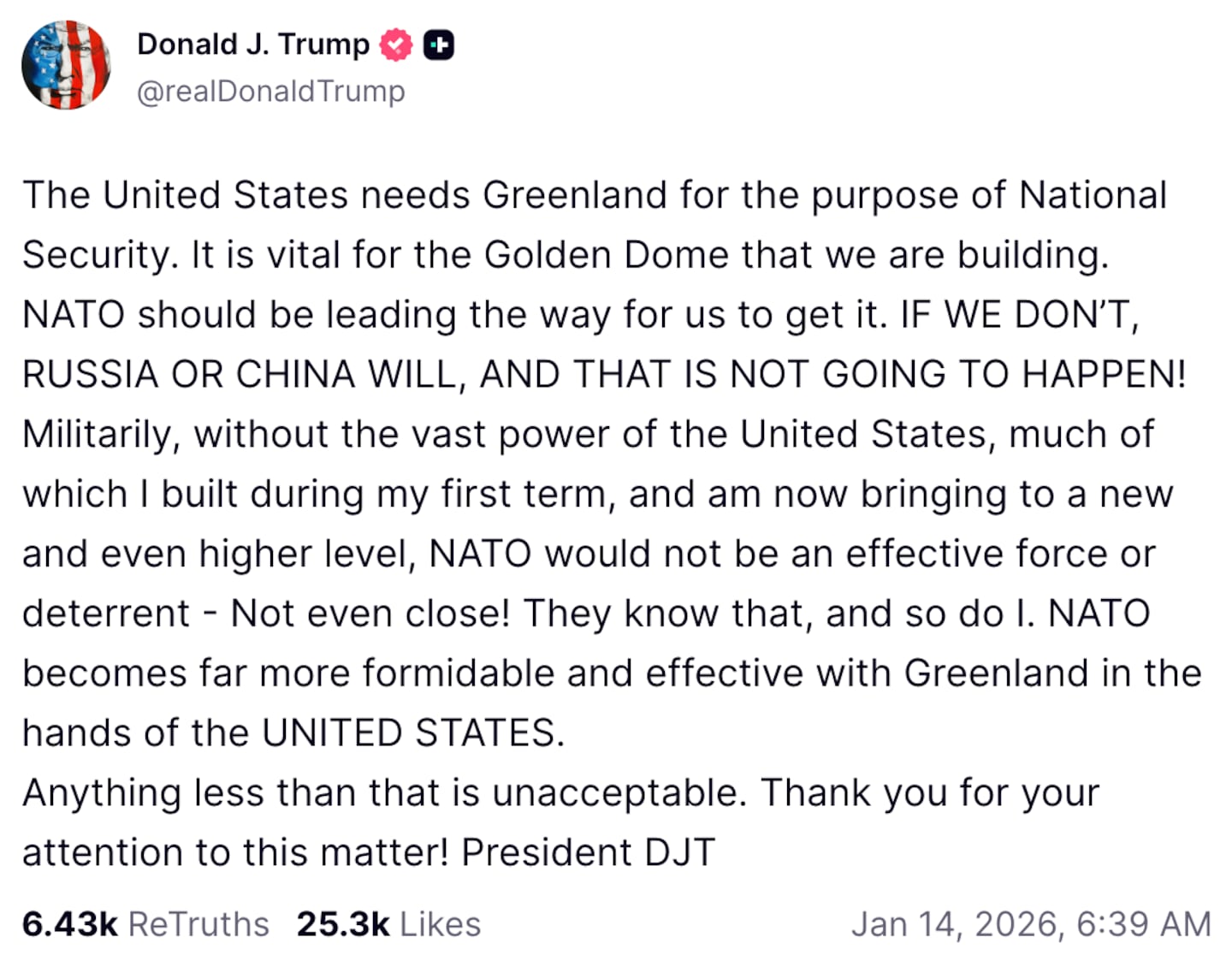 Trump Goon Makes Bonkers Claim About His Greenland Ambitions