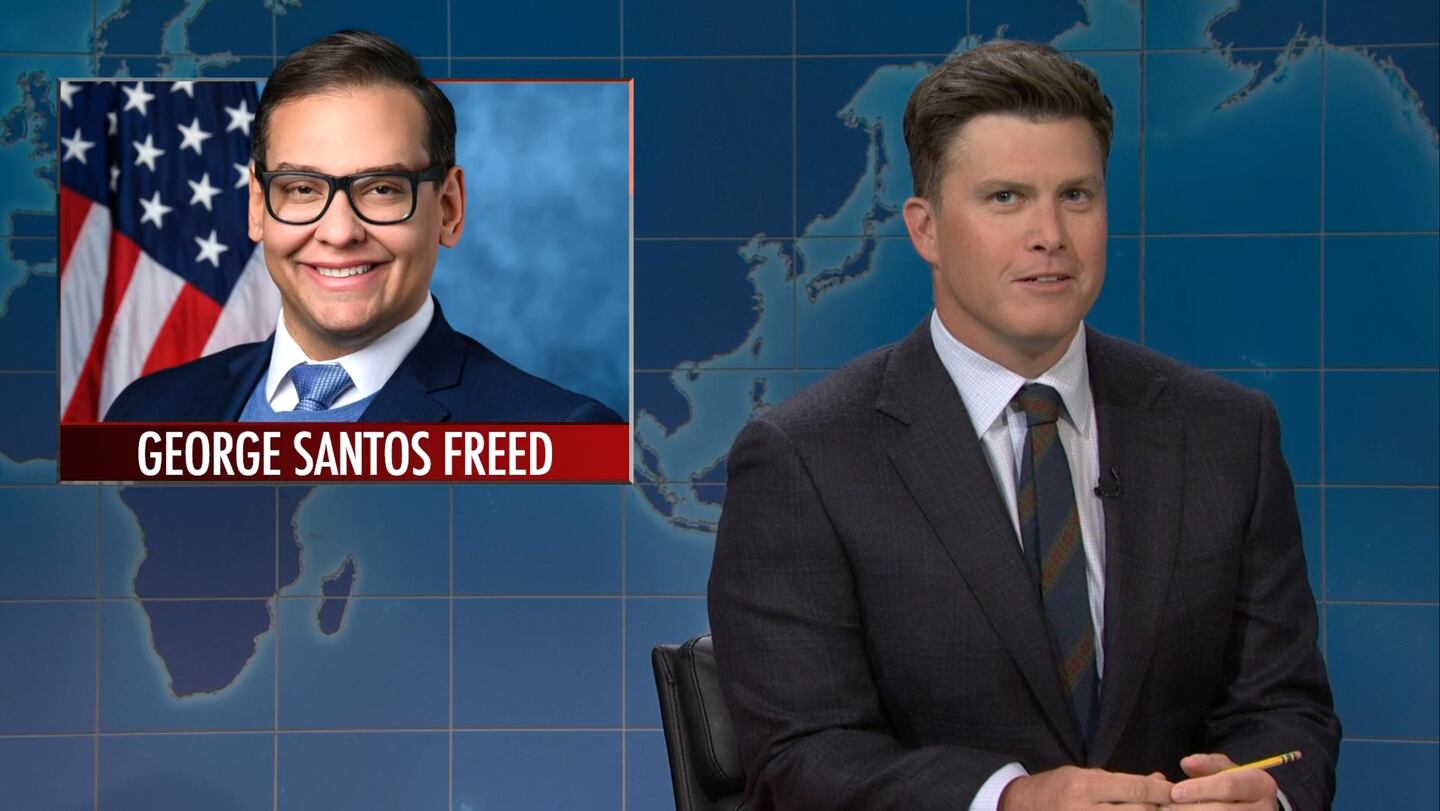 Colin Jost Cringes as Trump Joke Falls Flat on ‘Weekend Update’