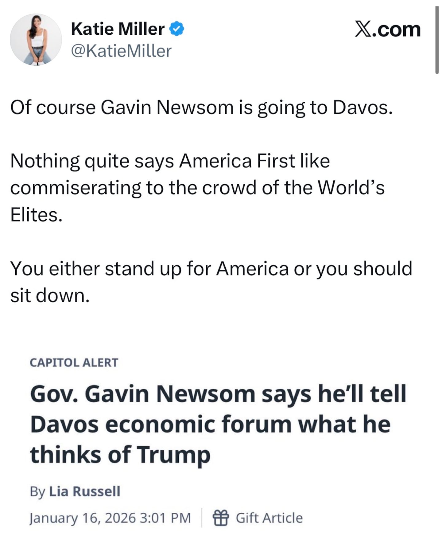 Katie Miller Accidentally Attacks Donald Trump in Embarrassing Rant