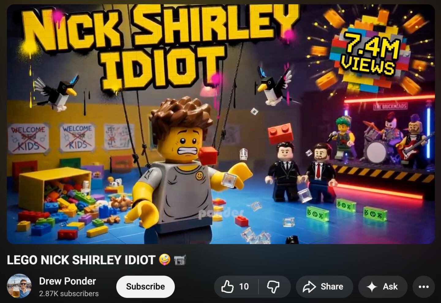 How AI Satirist Turns MAGA Goons Into Lego Laughing Stocks