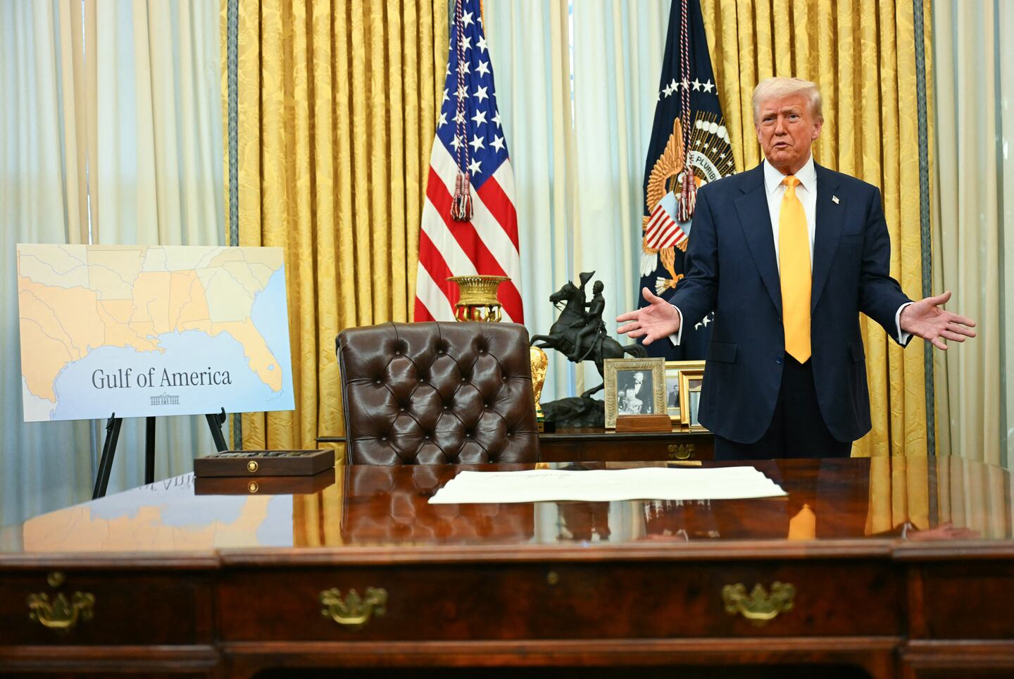 Trump Reveals Bonkers Rename He Really Wanted to Give Gulf of Mexico