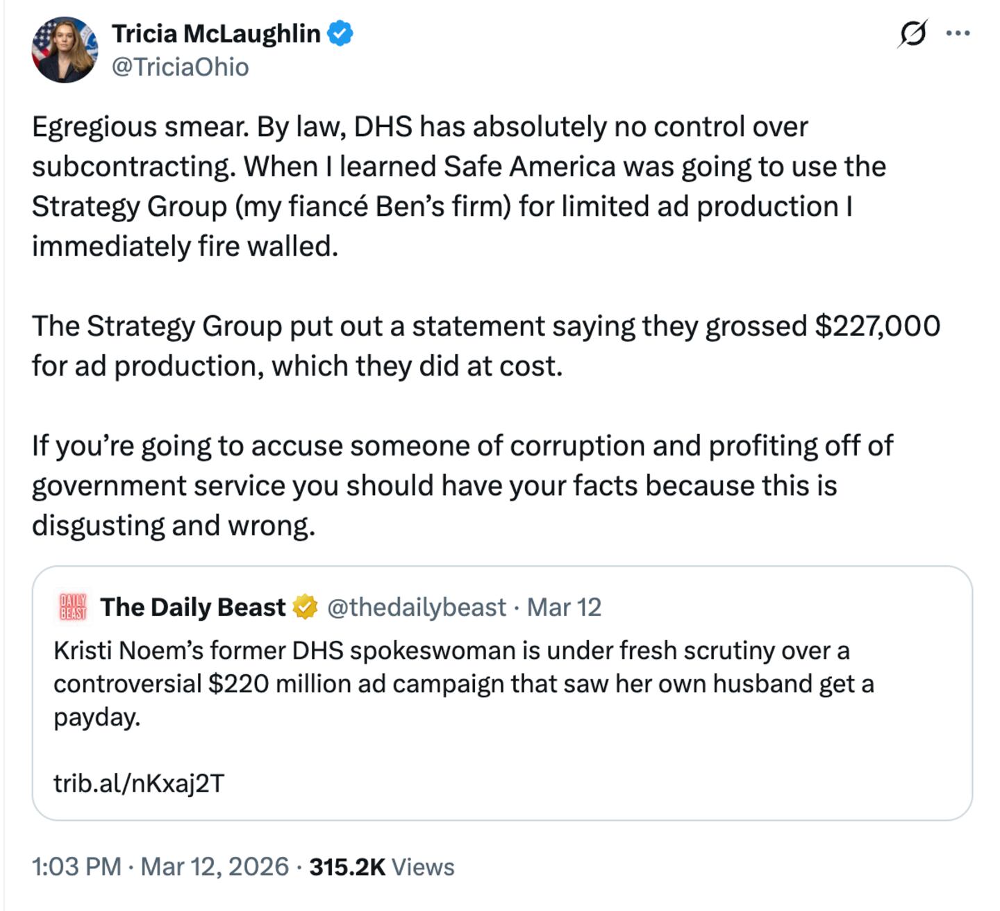 Top ICE Barbie Goon Tricia McLaughlin Failing to Secure New Job After ...