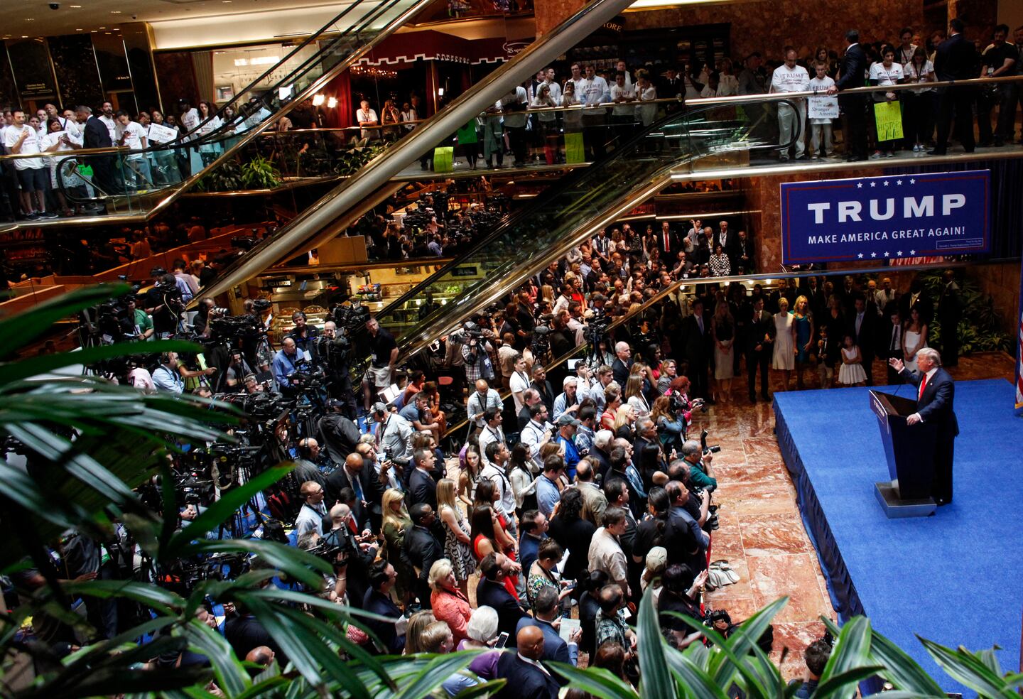 How Trump’s Tragic Golden Escalator Predicted the Decade It Started