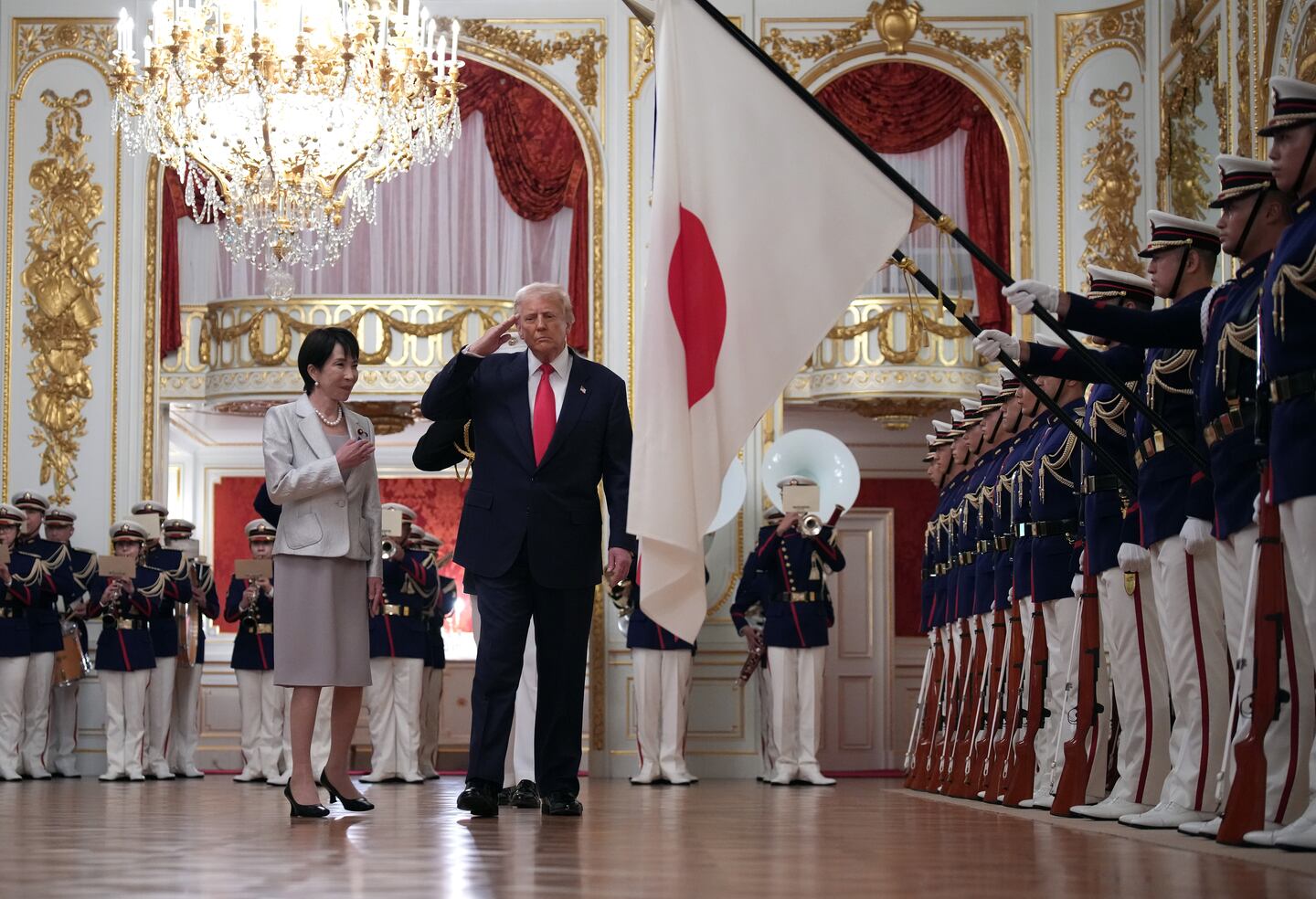 ‘Daily Show’ Skewers Trump Being Dog-Walked Around Japan by Takaichi