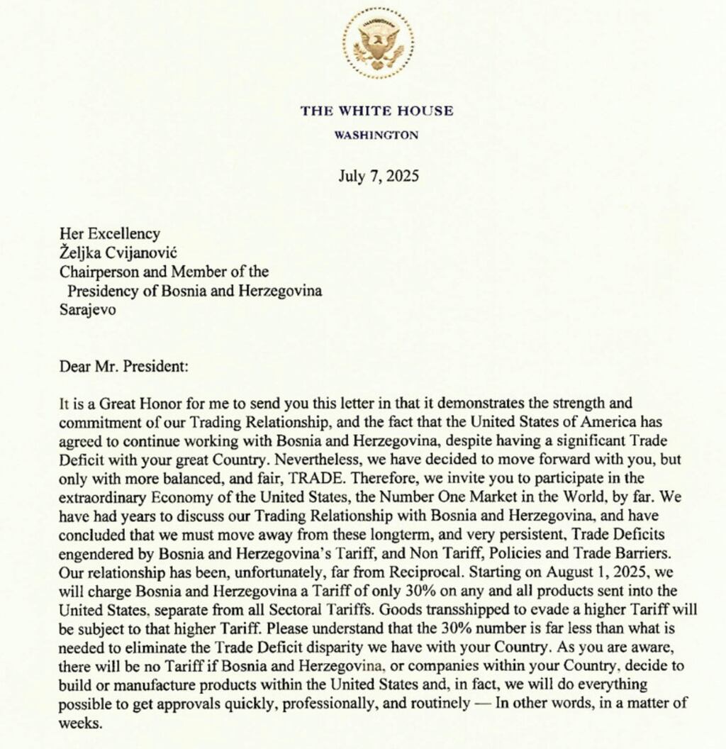 Trump’s Embarrassing Typo in Tariff Letter to World Leader