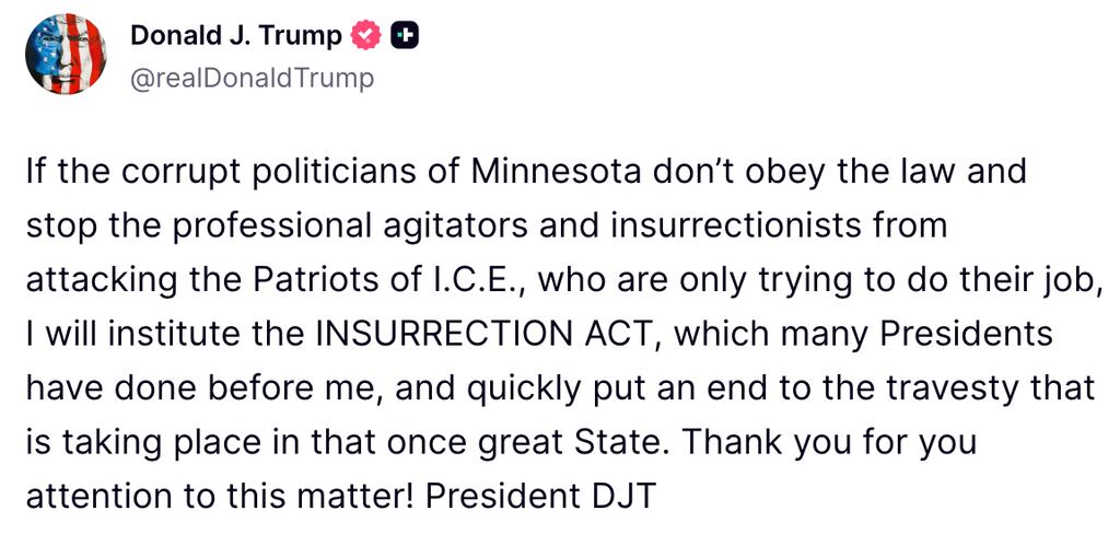 Trump Threatens Martial Law in Blue State in Wild Morning Rage Post