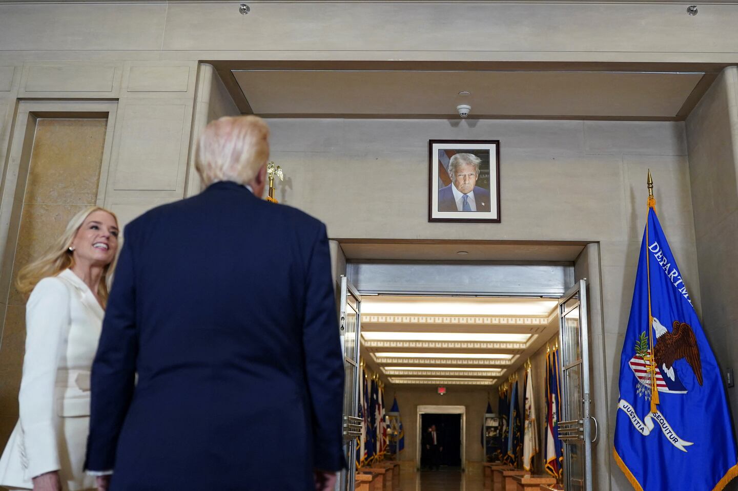 Trump Goes to DOJ for Bonkers Rant Berating his ‘Illegal’ Media Enemies