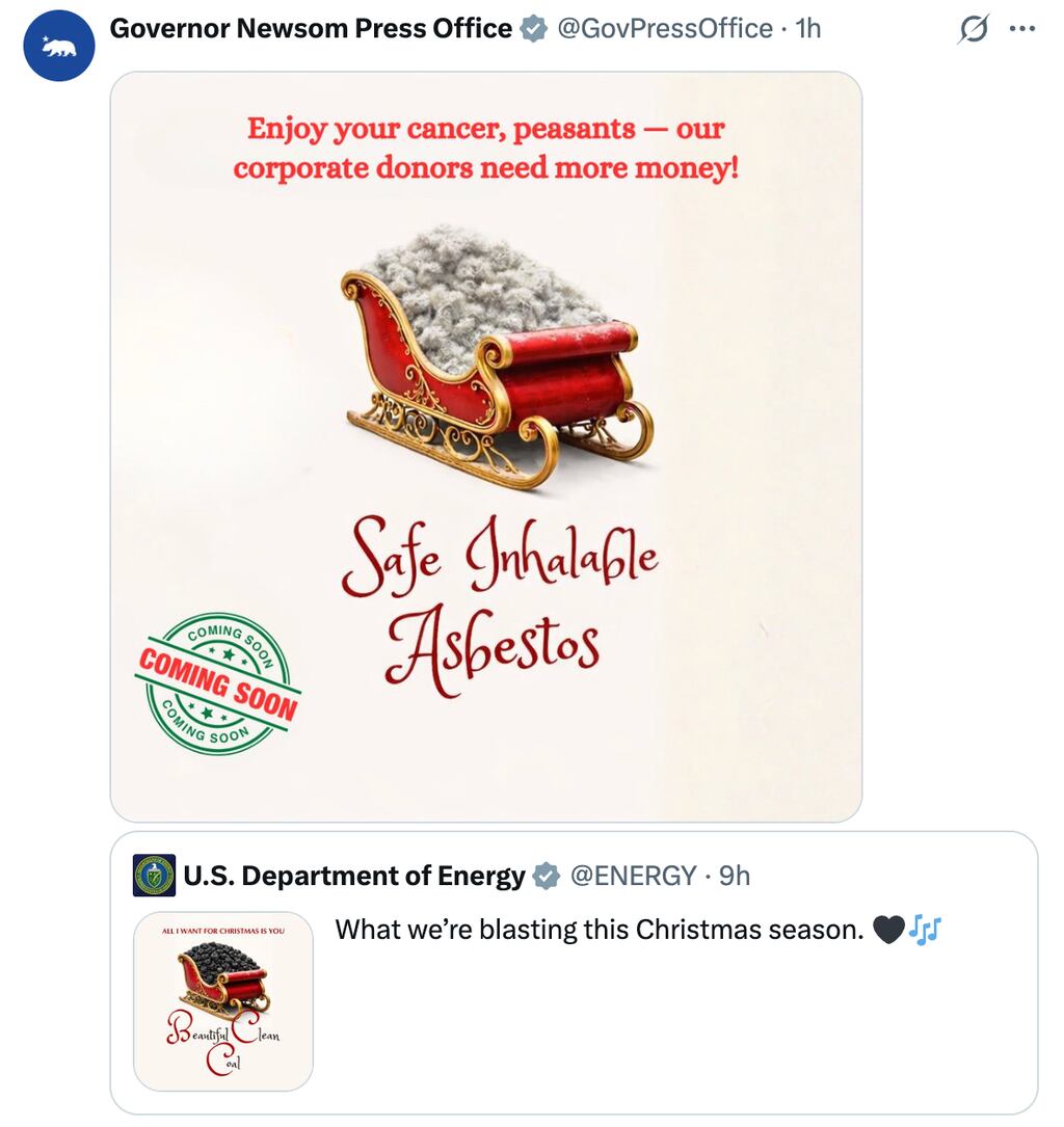 Trump Bizarrely Touts ‘Clean, Beautiful Coal’ to Child at Christmas