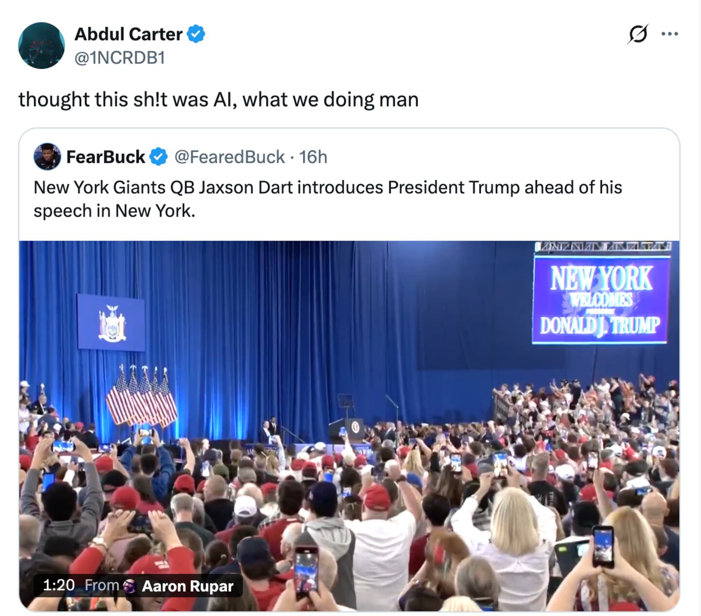 NY Giants' Abdul Carter Slams Star NFL QB Jaxson Dart for Shameless ...