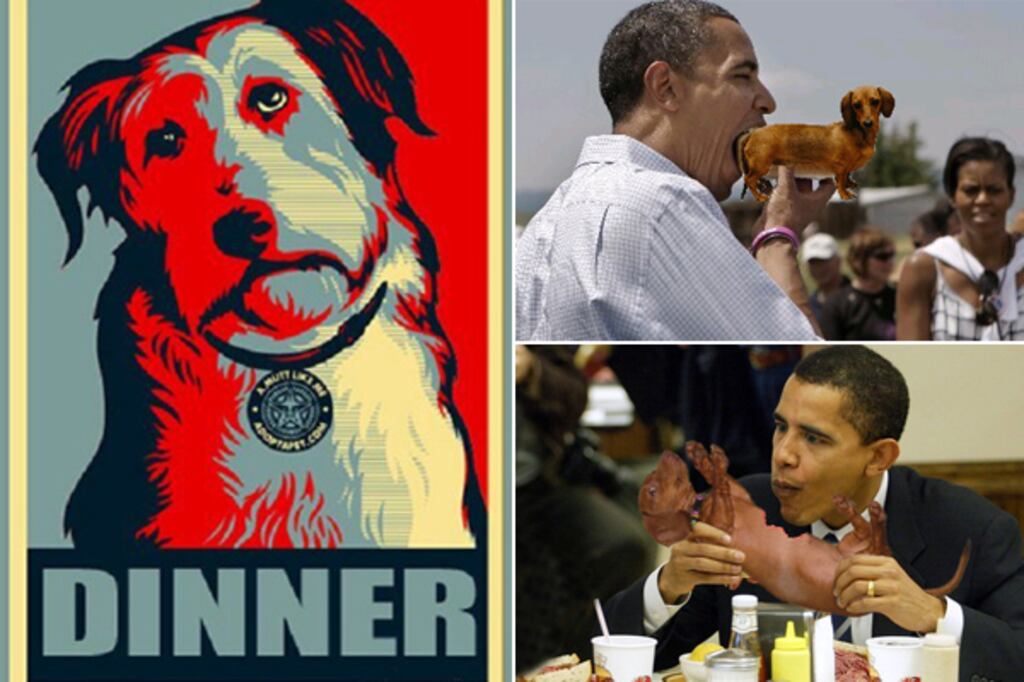 Meme of the Week: Obama Eats Dog (Photos)