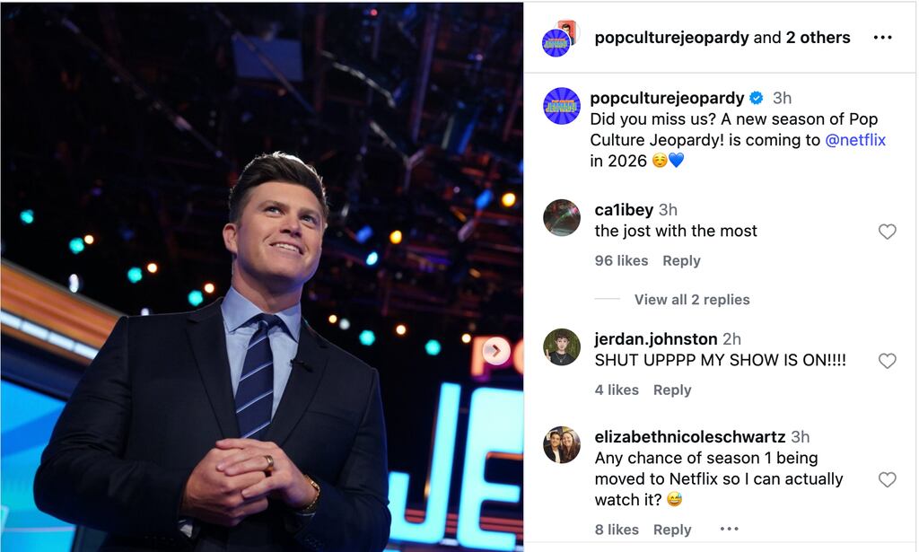 ‘SNL’ Star Colin Jost to Host ‘Pop Culture Jeopardy’ on Netflix