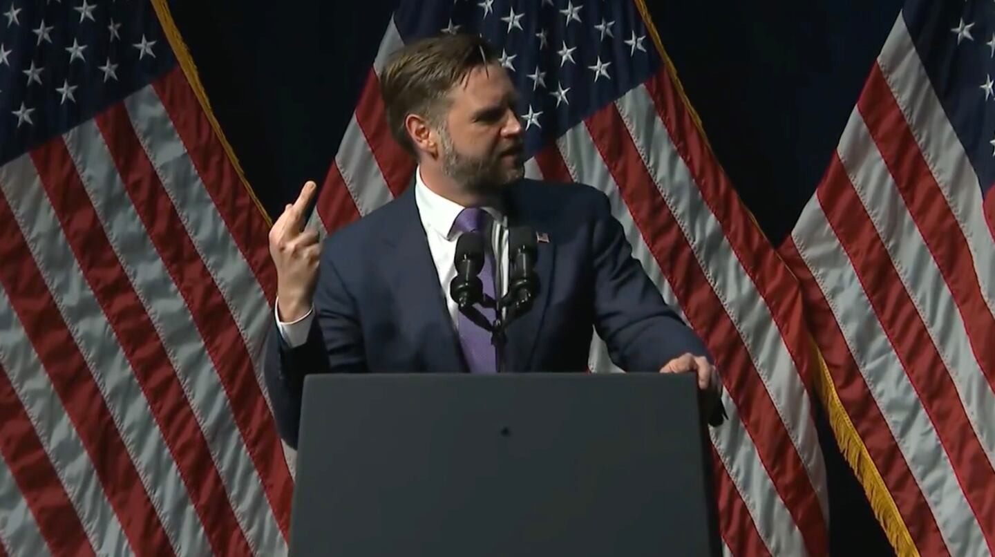 JD Vance Flips Middle Finger in Bizarre ‘Pink-Haired People’ Jibe at ...