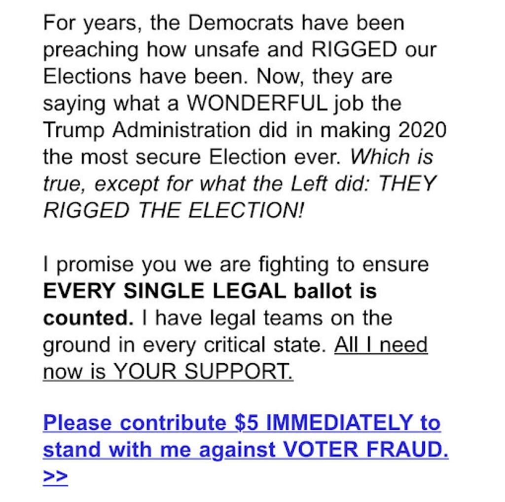 This Is the Most Pathetic Trump Fundraising Email Yet