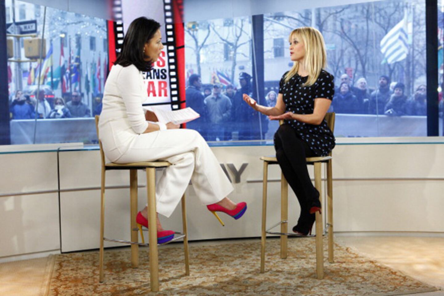 Ann Curry’s Crazy ‘Today’ Show Style: Bright Dress and Spike Heels
