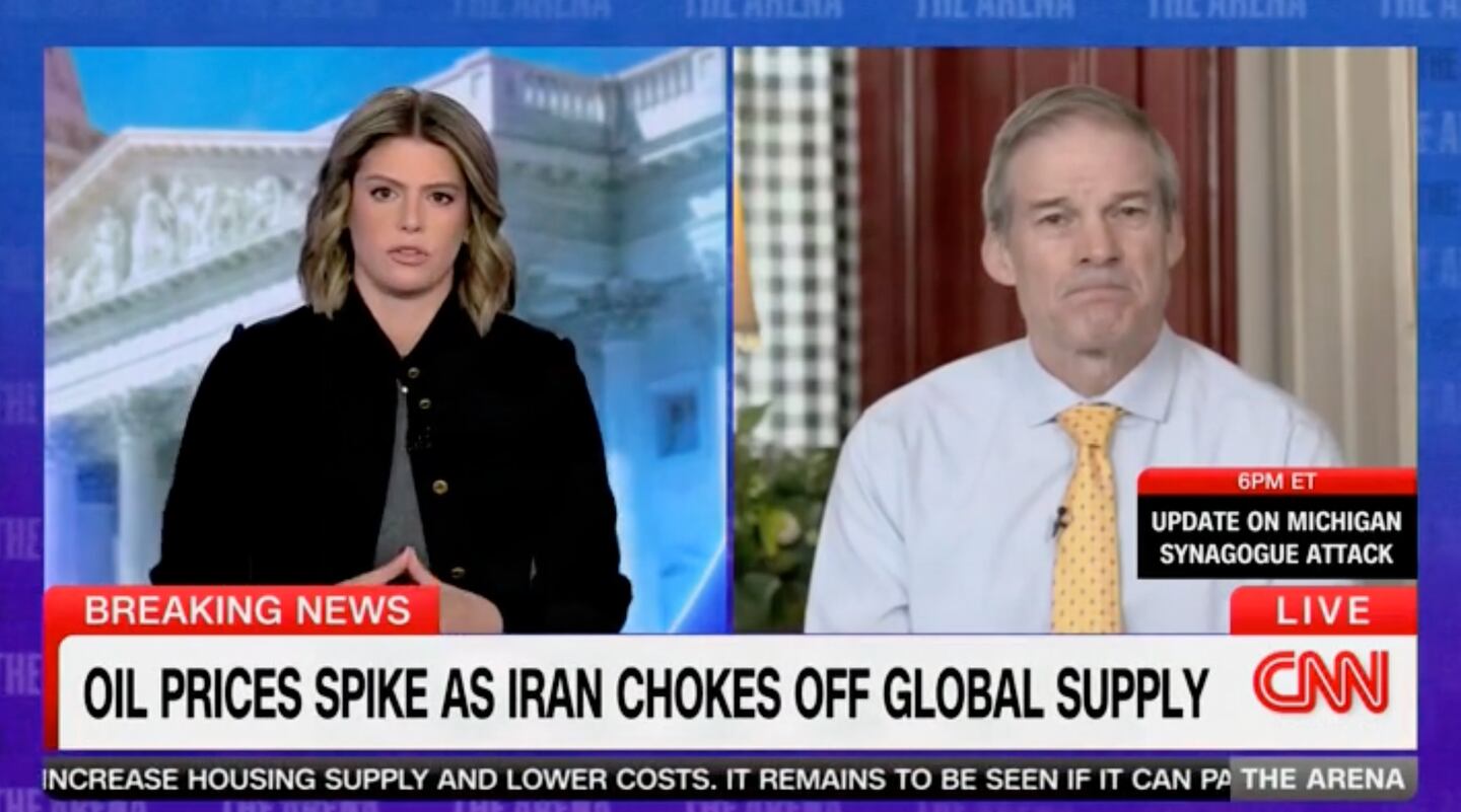 Flailing MAGA Rep Jim Jordan Cornered on Sending Troops to Die by CNN’s ...