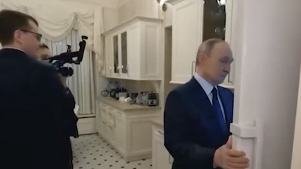 WATCH: Putin Gives a Rare Glimpse Into His Kremlin Apartment