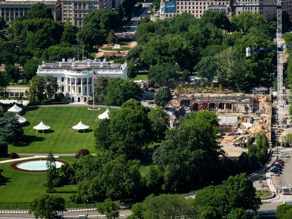 White House Buried in UFC Construction Chaos in Wild New D.C. Photo