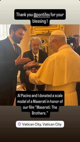 Al Pacino Becomes First Movie Star to Meet with Pope Leo