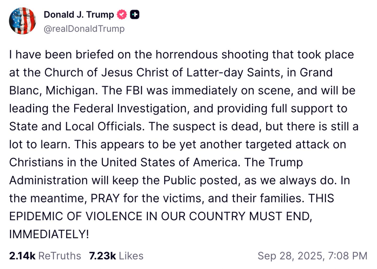 MAGA Blame Game Erupts Moments After Mormon Church Shooting in Grand ...