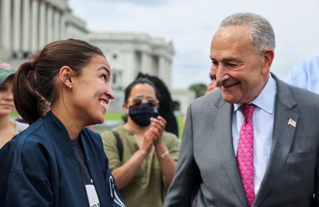 Dem Civil War Erupts Over Government Shutdown as AOC and Chuck Schumer ...