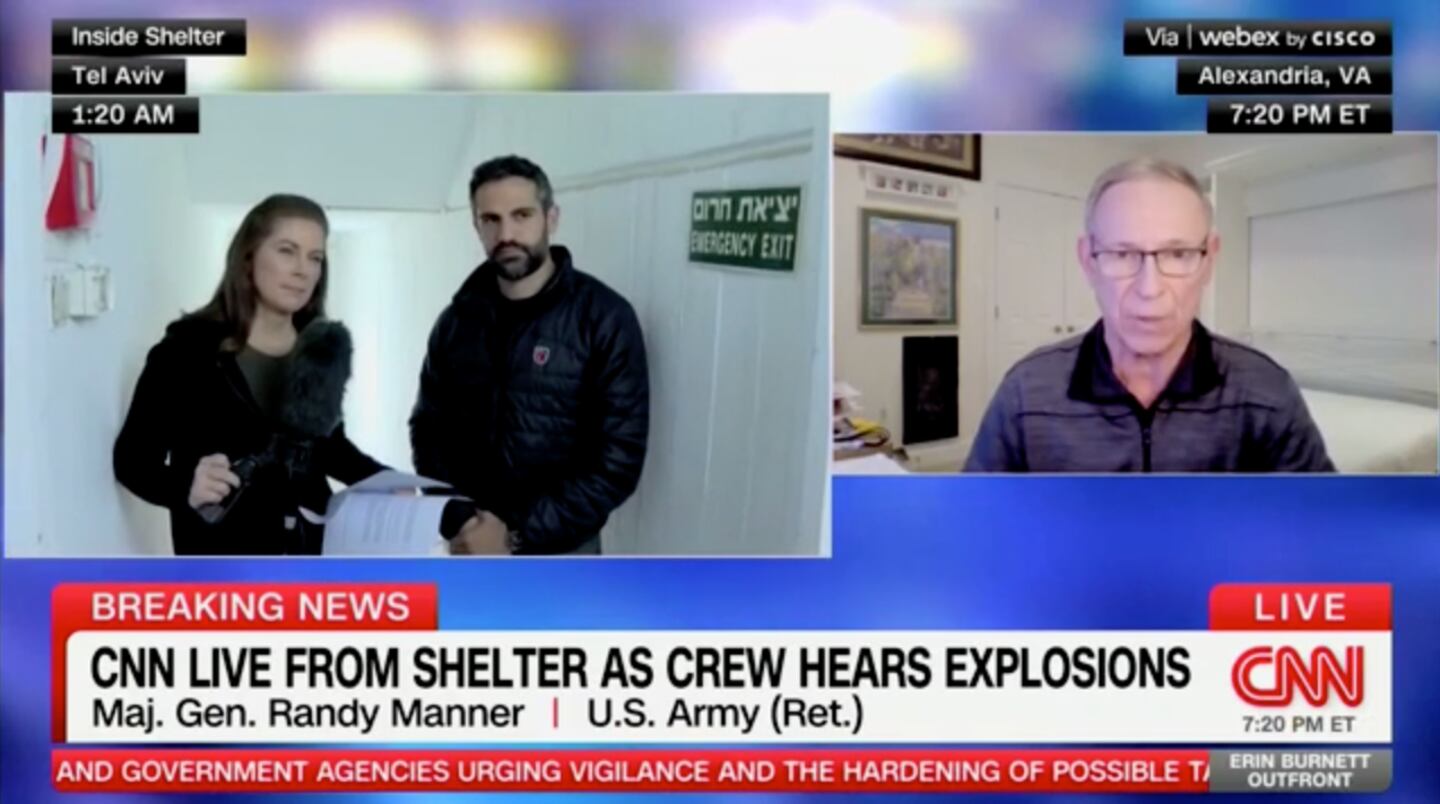 CNN Host Erin Burnett Forced to Take Shelter During Live Interview in ...