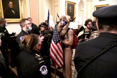 ‘Qanon Shaman’ Jacob Chansley Demands FBI Return the Horns He Wore on ...