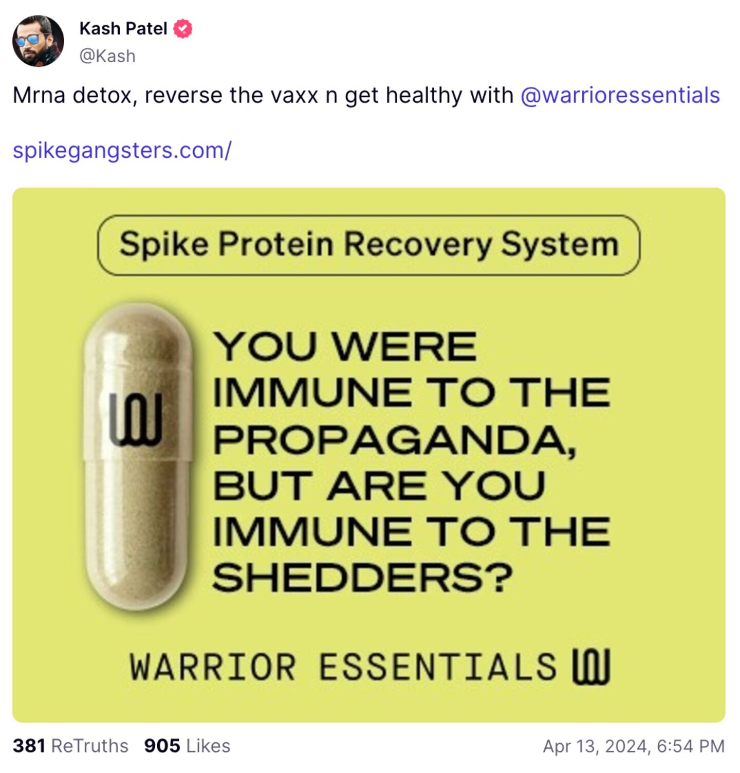 How Trump’s FBI Nominee Kash Patel Cashed In on MAGA World With ...