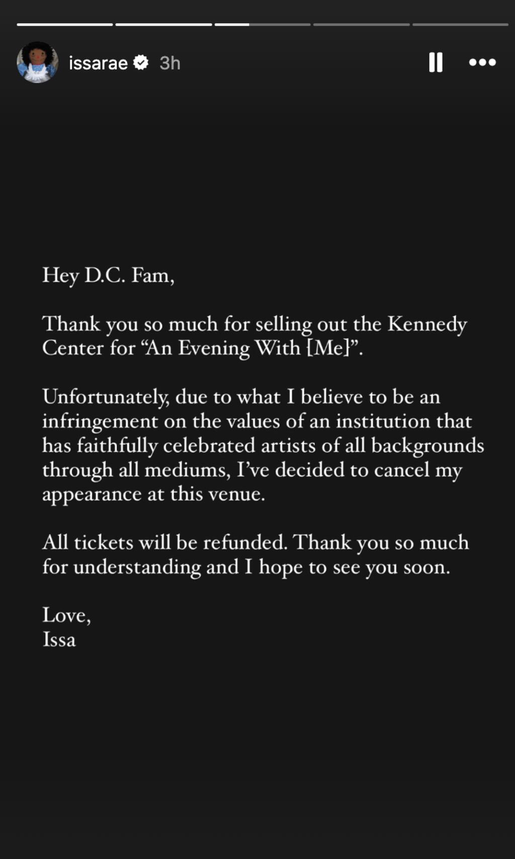 Issa Rae Cancels Sold-Out Event at Kennedy Center After Donald Trump Is ...