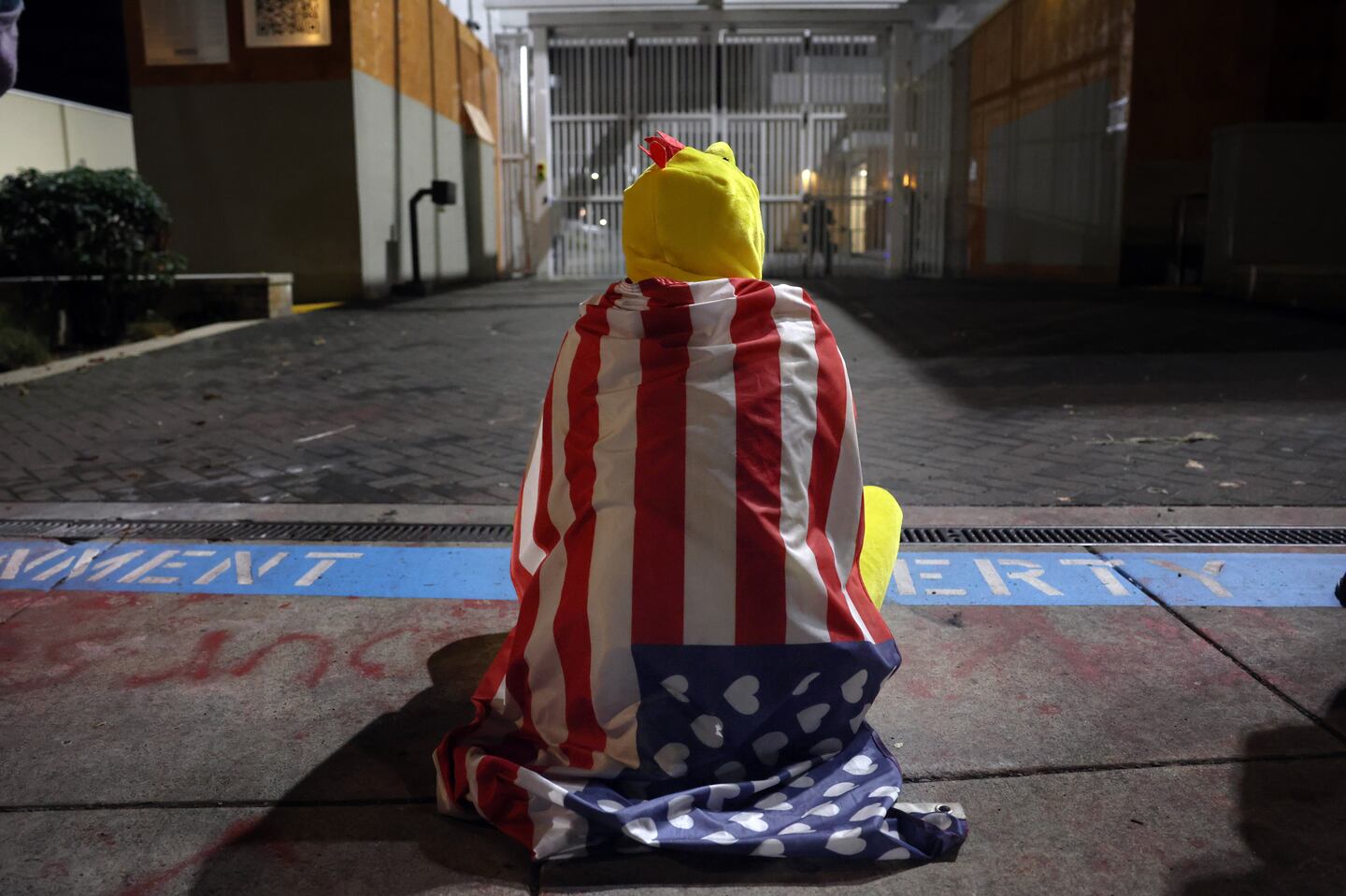 ICE Barbie Kristi Noem Triggered by Man in Chicken Suit on Portland Trip