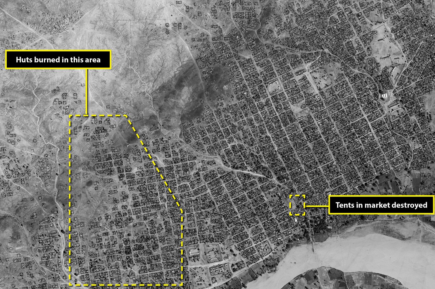 The Forgotten Genocidal War in Darfur Revealed in New Satellite Photos