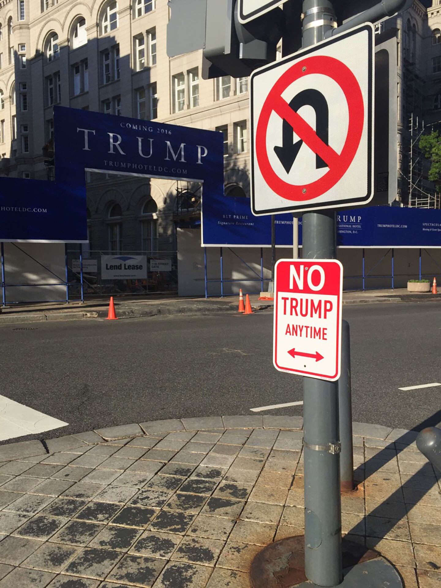 ‘No Trump Anytime’ Street Signs Take Over the Country—Courtesy of L.A ...