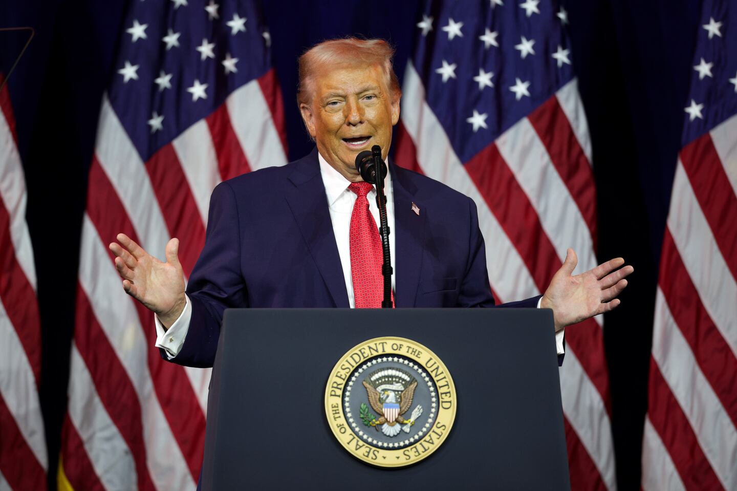 Hair Expert Offers Theory on Why Trump’s Hair Looks Pink
