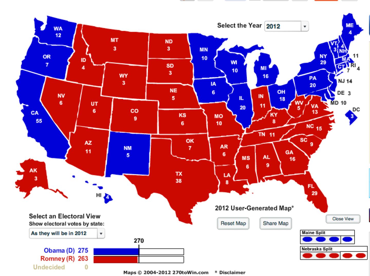 Electoral Vote Prediction Contest