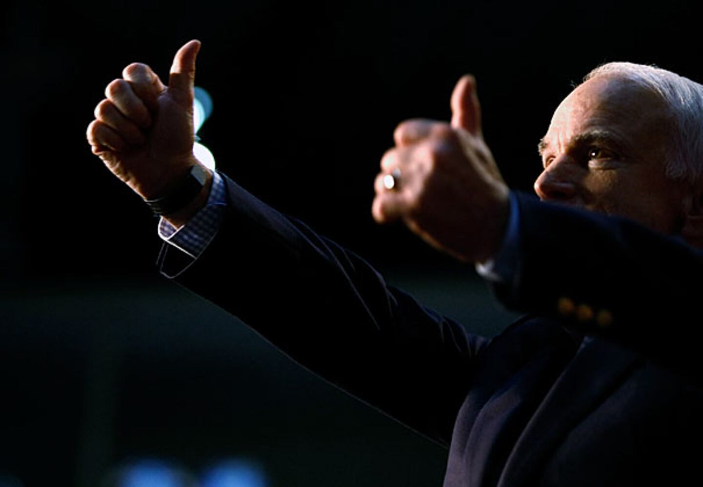 John McCain's Thumbs Up