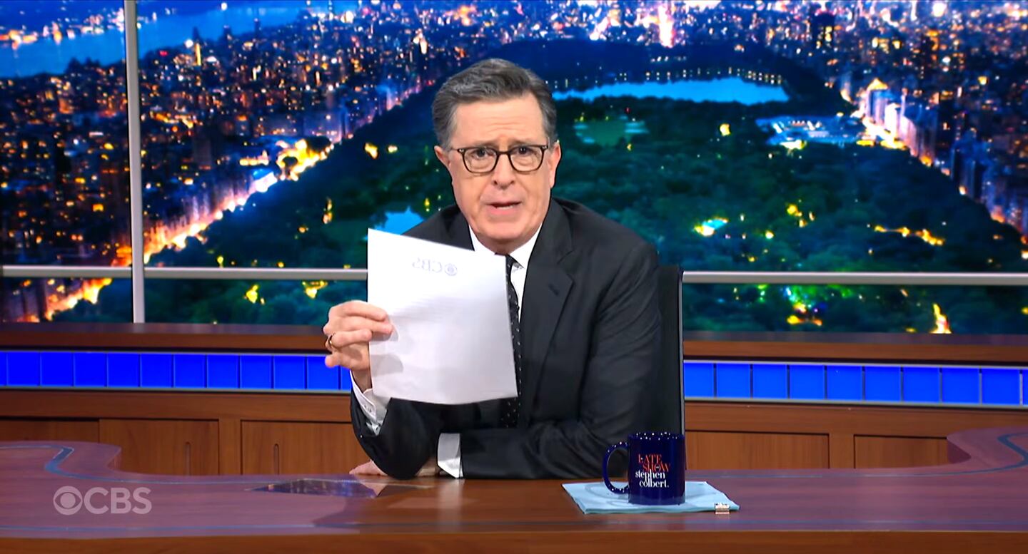 Stephen Colbert Eviscerates CBS With Epstein Dig in Fiery Slap Down