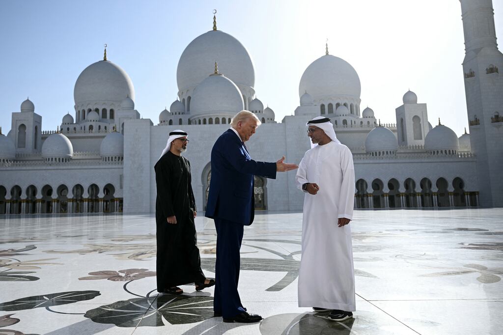 WATCH: Trump Welcomed With Unusual Hair-Flipping Dance in UAE