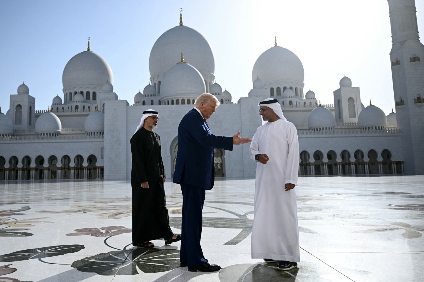 WATCH: Trump Welcomed With Unusual Hair-Flipping Dance in UAE