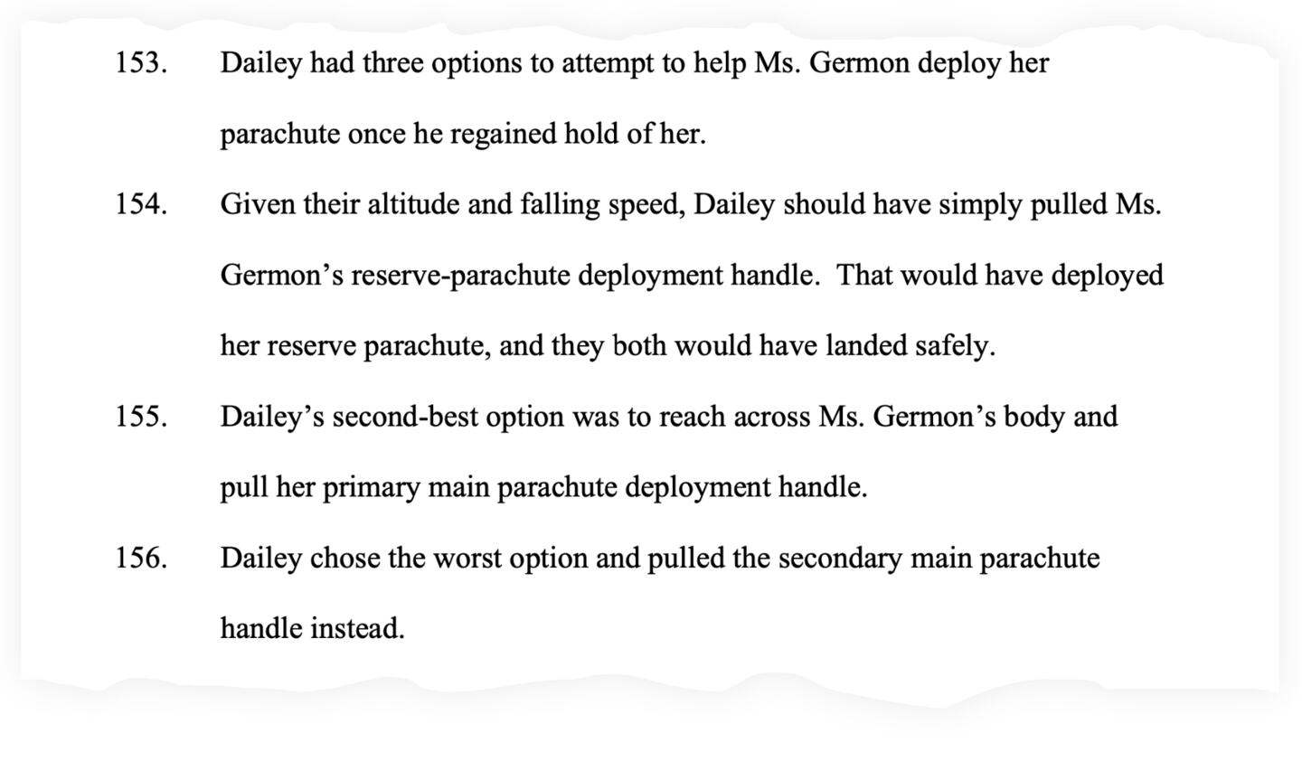 Family Blames Instructor for Daughter Rachel Germon’s Doomed Skydive